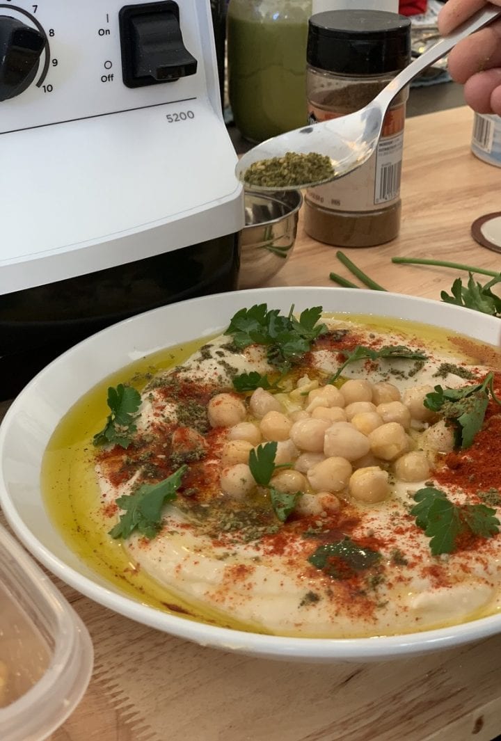 Israeli Style Hummus with Spicy Tatbelah Sauce - Always Tasting